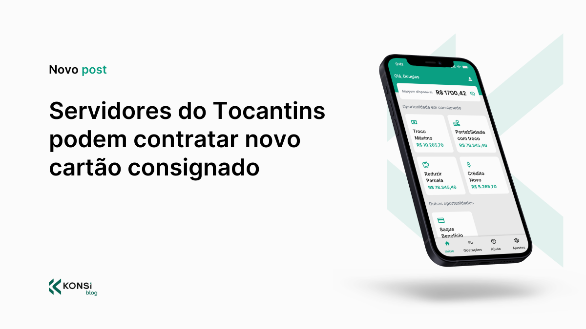Servidores do Tocantins podem contratar novo cartão consignado